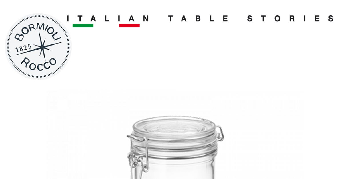 Fido hũ thủy tinh nắp cài kín hơi thân cao 1000ml (Bormioli Rocco) | Sapakitchen